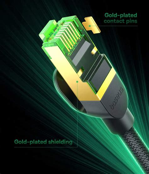 cabo ethernet rj45 cat8 40gbps baseus brasil loja oficial