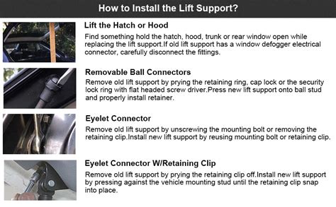 Eccpp Lift Support Liftgate And Window Replacement Struts