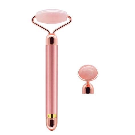2 In 1 Electric Jade Facial Massager Set Roseorchid