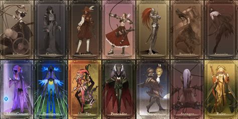 Updated Class Cards Fatestaynight