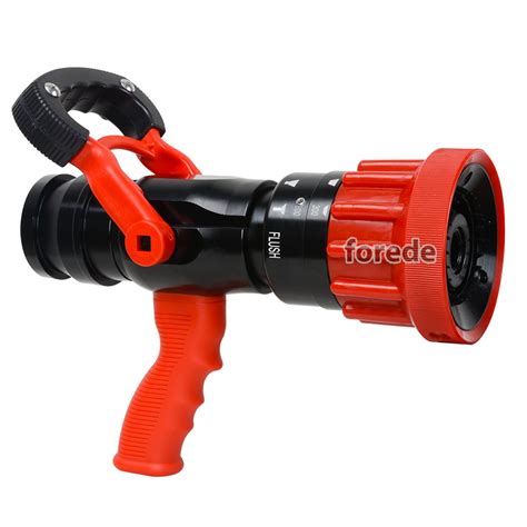 Pistol Grip Type Defense Fire Fighting Nozzle 2 Inch Fire Hose Nozzle