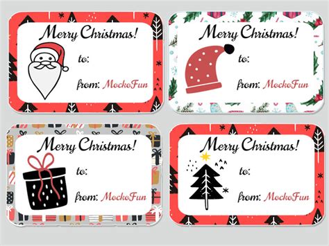 Christmas Gift Tags Printable Editable Create Customized Tags For Your