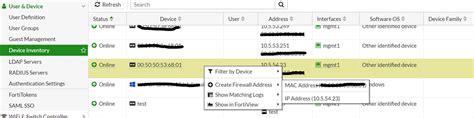 Technical Tip How To Create The Mac Address Filte Fortinet Community