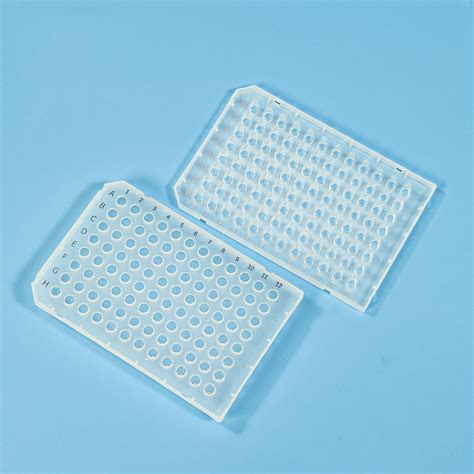 Black Scale Sterile Transparent Plasic PP Labeled Qpcr Skirted PCR