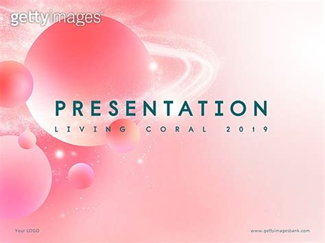 파워포인트 메인페이지 백그라운드 리빙코랄 백그라운드 트렌드 활력 Ppt105526 게티이미지뱅크