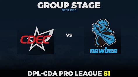 CDEC Vs Newbee Game 1 DPL CDA Season 1 Group Stage W MLP Johnxfire YouTube