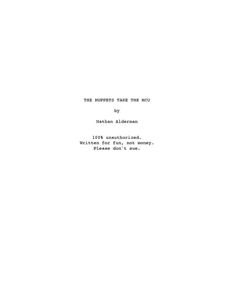 The Muppets Take The MCU Lecture Notes Dance Docsity
