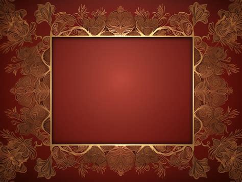 Classic Background Ornamental Frame Premium Ai Generated Image