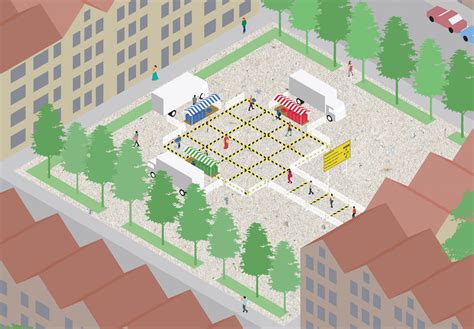Shift Architecture Urbanism Designs Social Distancing Into The Food Market