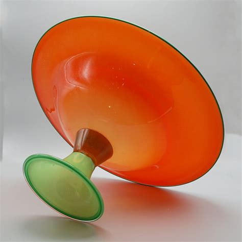 Mid Century Glass Blown Decorative Bowl Jeroen Markies Art Deco