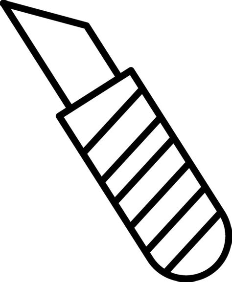 Cutting Knife Line Icon 43259128 Vector Art At Vecteezy