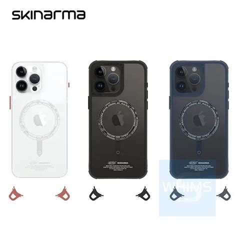 Skinarma Saido 低調風格磁吸防摔手機殼 附掛繩環 iPhone 15 Pro Pro Max