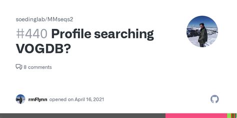 Profile Searching VOGDB Issue 440 Soedinglab MMseqs2 GitHub