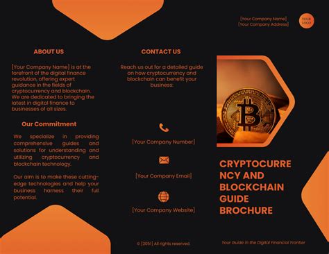 Free Cryptocurrency And Blockchain Guide Brochure Template To Edit Online