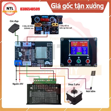 Bộ Mạch Timer Bta100 Tsr100a Kiêm điều Khiển Step Trục Z Vít Me Trụ Máy Hàn Cell Pin Shopee