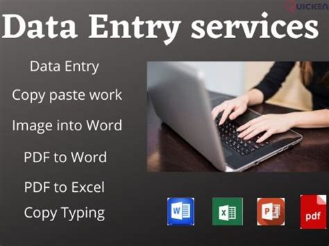Accurate Data Entry Copy Paste Web Scrap Pdf To Excel Upwork