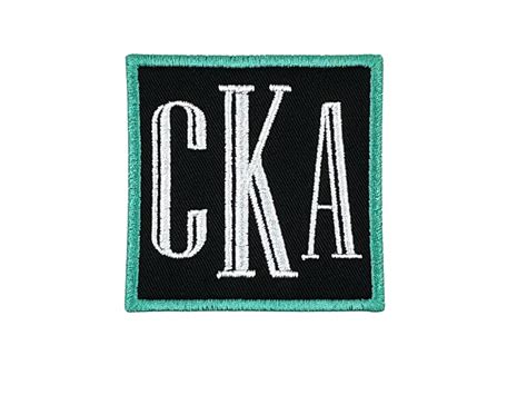 monogram initials name patch iron on custom engraved font
