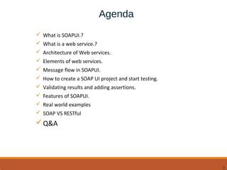 Introduction To Soapui And Webservices PPT