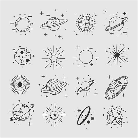 Premium Vector Free Vector Universe Icon Sets