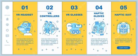 Premium Vector Vr Tools Onboarding Mobile Web Pages Vector Template