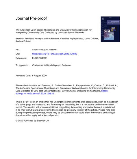 Pdf The Airsensor Open Source R Package And Dataviewer Web