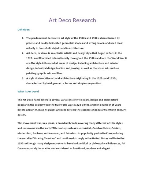 Art Deco Research Download Free Pdf Art Deco Museology