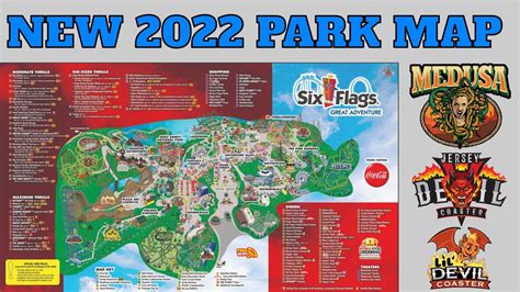 Six Flags Map 2022