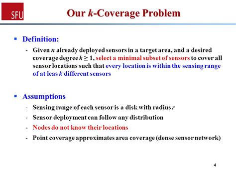 Randomized K Coverage Algorithms For Dense Sensor Networks Ppt Download