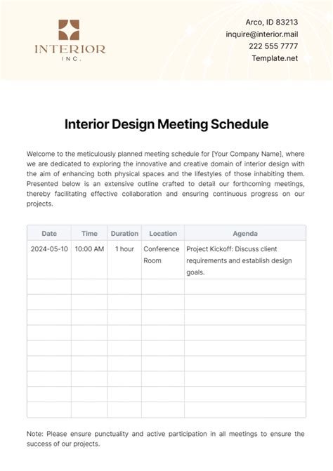 Free Interior Design Finish Schedule Template To Edit Online