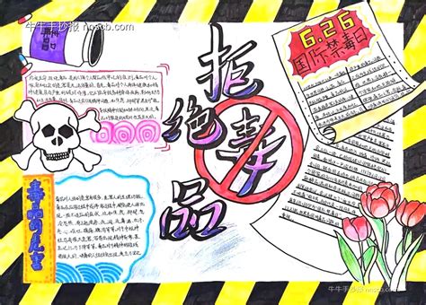 11张绿色人生 健康无毒手抄报高清优秀作品 牛牛手抄报图片