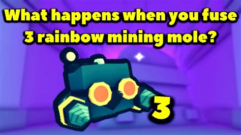 What Happens When You Fuse 3 Rainbow Mining Mole Roblox Pet Simulator
