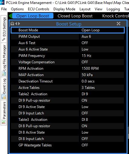 Boost Map Configuration Problem And Dash Link Speed Signal Problem G4x