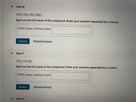 Solved Part A CH CO CH2 CH Spell Out The Full Name Of Chegg