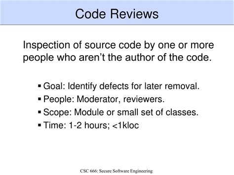 PPT Code Reviews PowerPoint Presentation Free Download ID