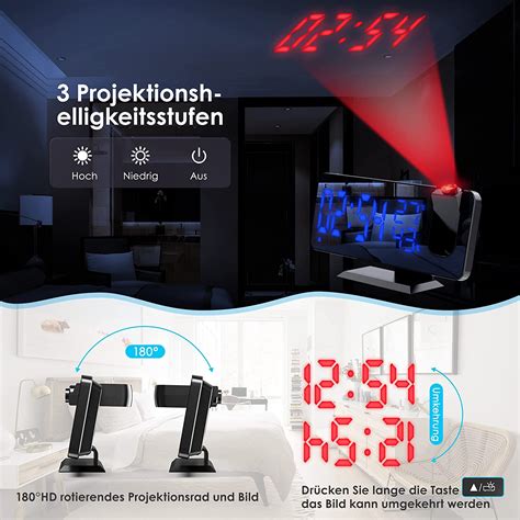 Wecker Digital Radiowecker Mit 4 Stufen Bildschirmhelligkeit