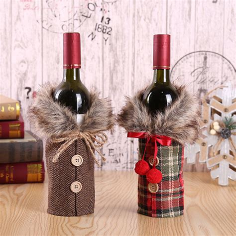 크리스마스 와인 포장 퍼장식 커버 온채널