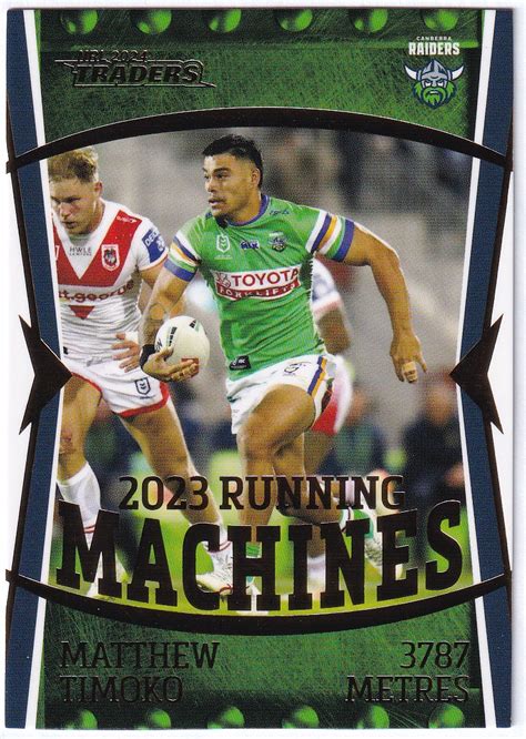2024 Tla Nrl Traders 2023 Running Machines Rm0227 Matthew Timoko