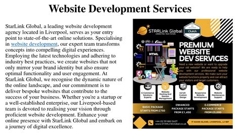 Ppt Starlink Global Web App And Marketing Services Company