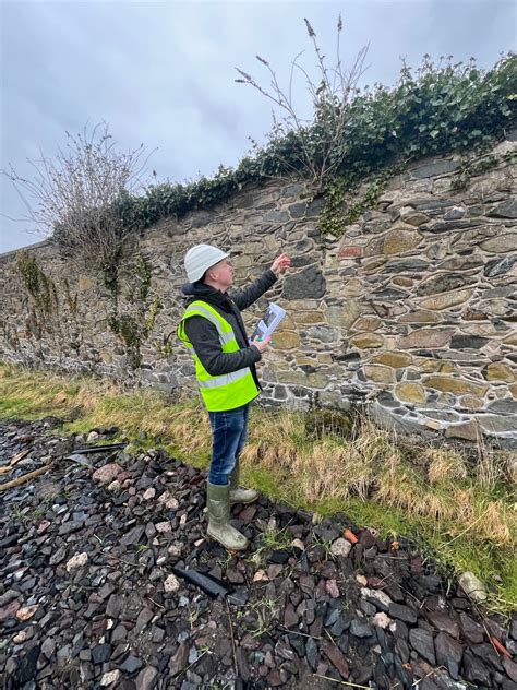 Our David Kernohan Yesterday Inspecting Part Of The 3 4 Kilometre Long