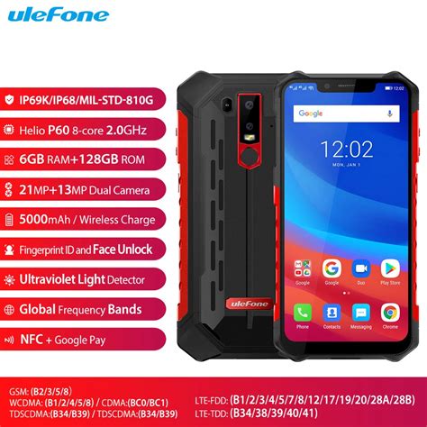 Ulefone Armor 6 IP68 Waterproof Mobile Phone 6 2inch 19 9 FHD 6G 128G