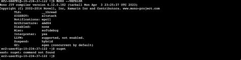 Nuget Not Found In Mono 6xx On Amazon Linux 2 · Issue 21711 · Mono