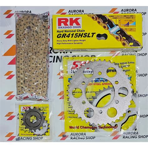 Jual Gear Set SSS 415 Vixion New Vixion MX King 150 Rantai RK 415