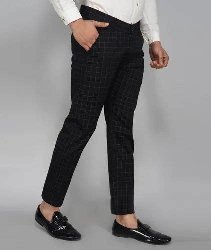 Cotton Chinos Mens Check Slim Fit Trouser Size 28 36 At Rs 450piece