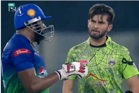Psl 2023 Kieron Pollard Shaheen Shah Afridi Involve In Heated