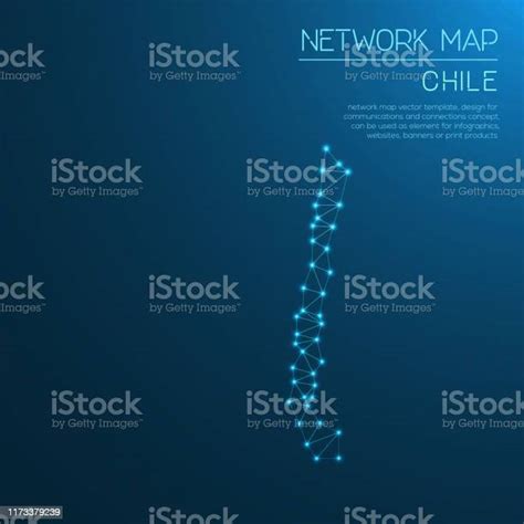 智利網路地圖向量圖形及更多不規則碎片形圖片 不規則碎片形 互聯網 信息圖形 Istock