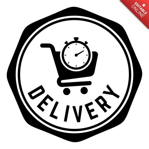 Delivery Service Logo Design Template Black Free Design Template