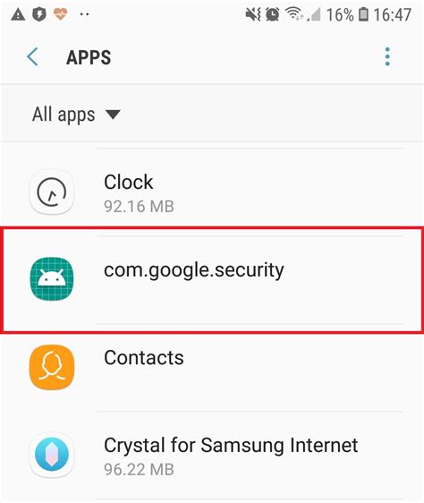 Android Icon Glossary