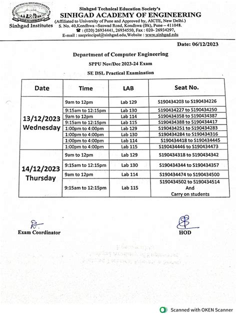 sppu dsl pr seating pdf