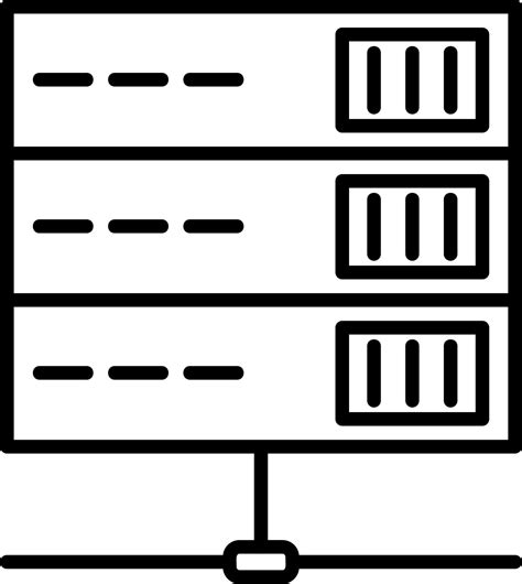 Server Vector Icon 20330579 Vector Art At Vecteezy