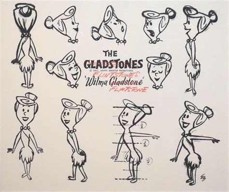 Set Of 4 Original Hanna Barbera Limited Edition Cels Eds Model Sheet